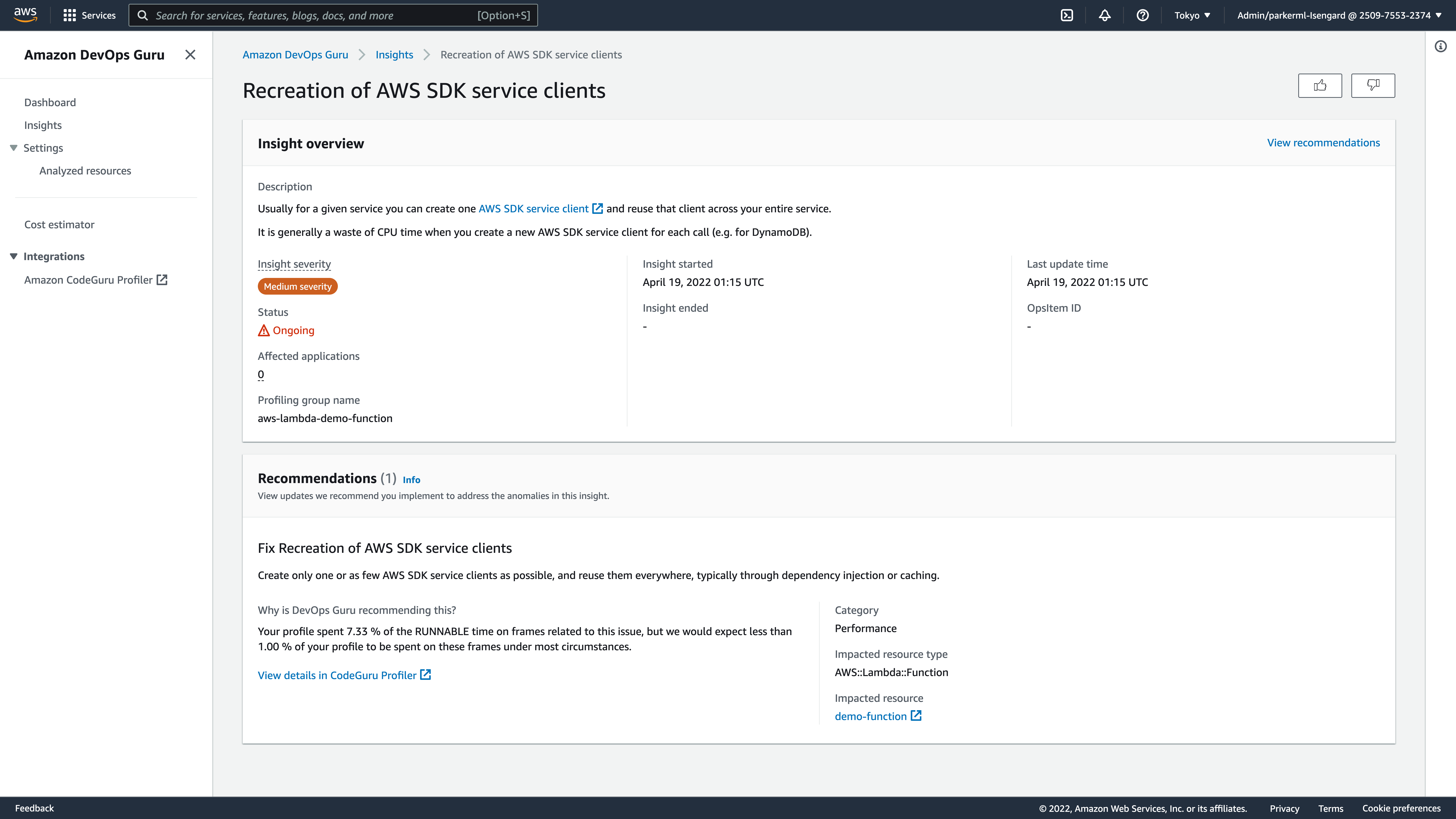 Getting Started with Amazon DevOps Guru for RDS – Amazon Web Services